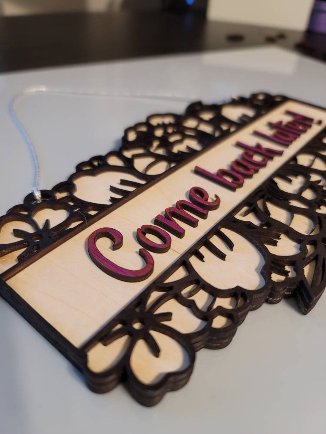 Remote Working Door Sign Teleworking Work From Home Home | Etsy