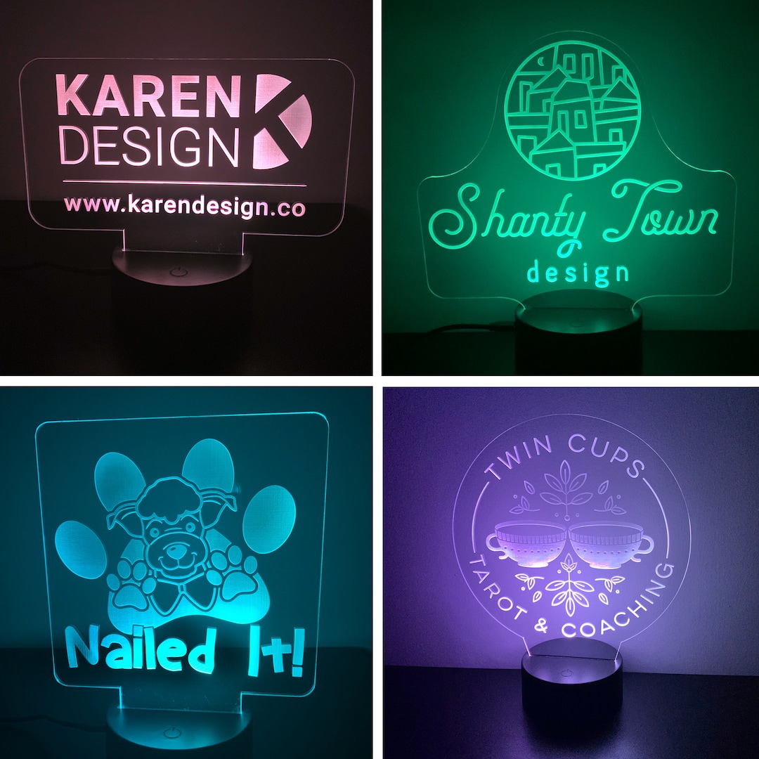 Custom LED Light With Remote | Customized With Your Logo or Artwork ...