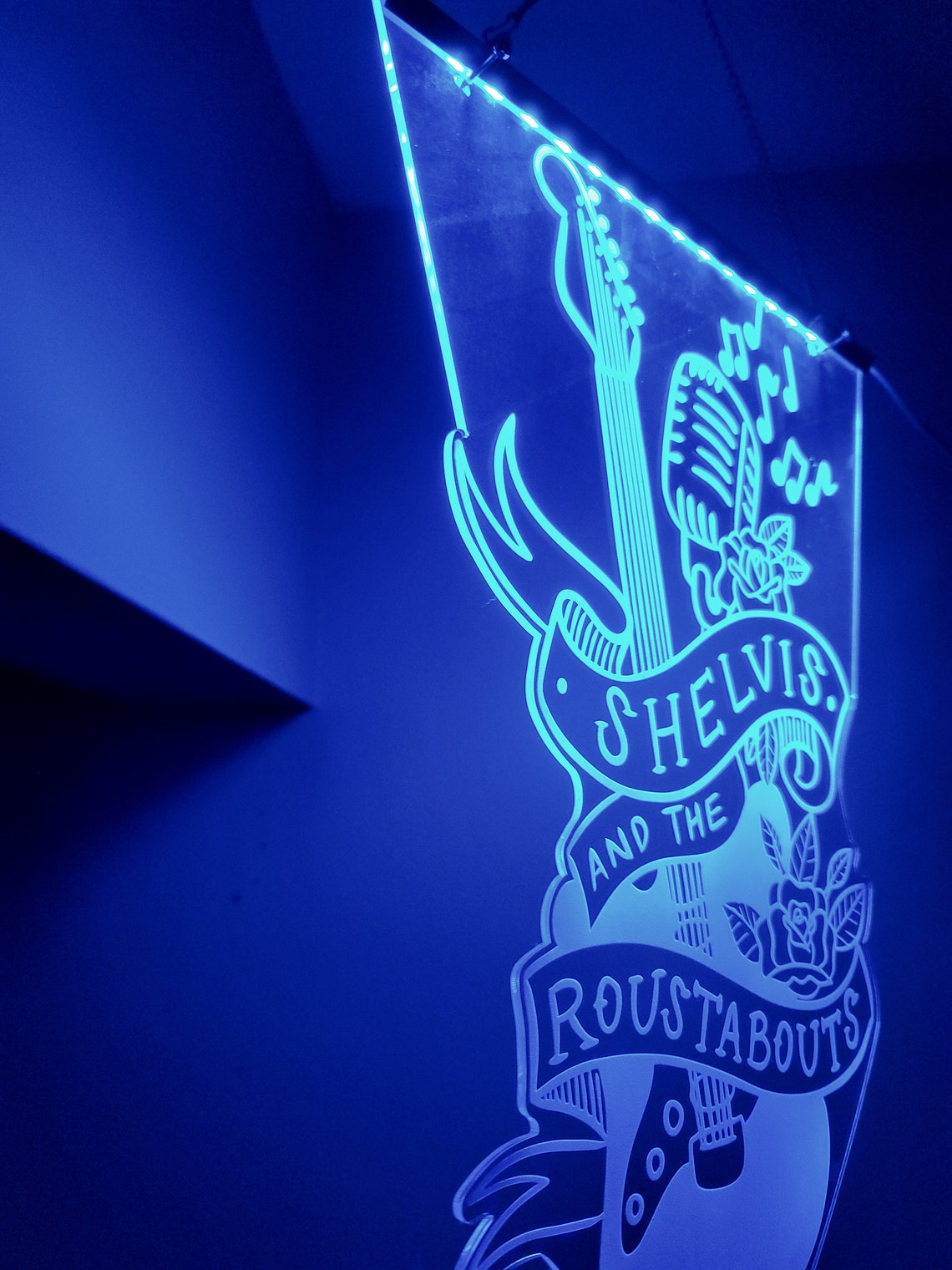 Custom Hanging LED Light Customized With Your Logo or - Etsy