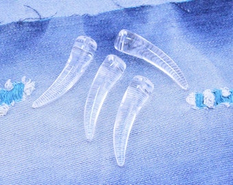 36 fangs animal teeth plastic sharp tooth ivory pointed | Etsy