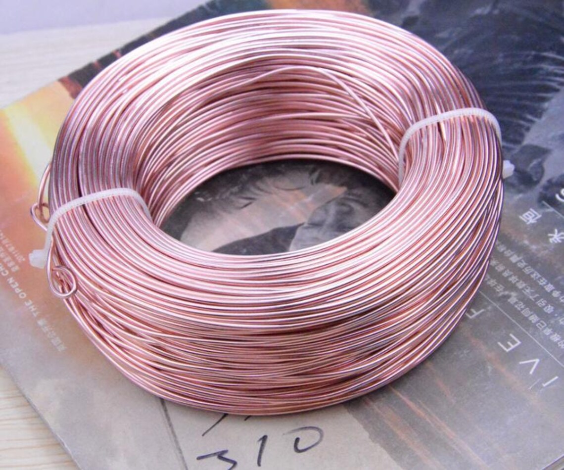 1.5mm Pink Anodized Aluminum Wire, Artistic Aluminum Cord Wire 10 ...