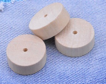 20pcs Small Flat Flat Back Wood Pendantnatural Unfinished - Etsy