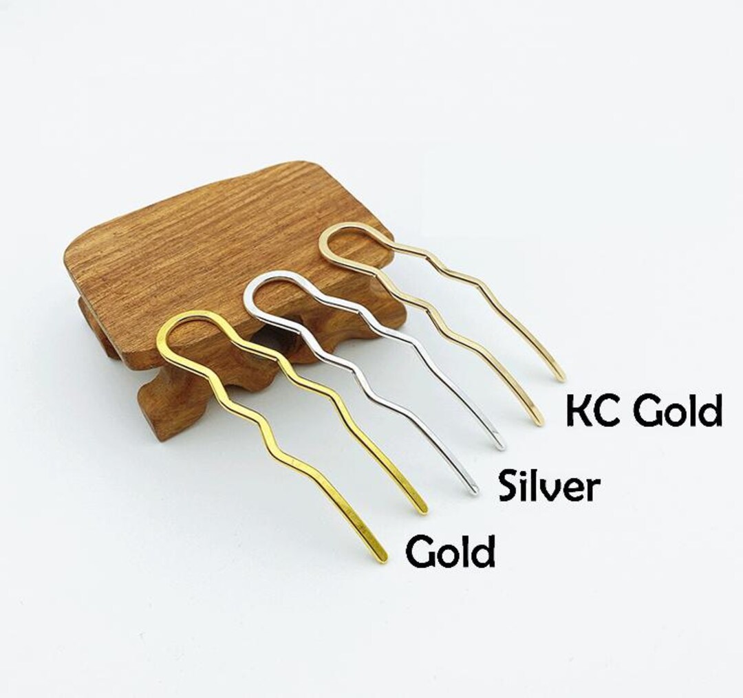 7.3cm Long Silver/gold/kc Gold Copper Hair Pins, U Shape Hair Pins Hair ...