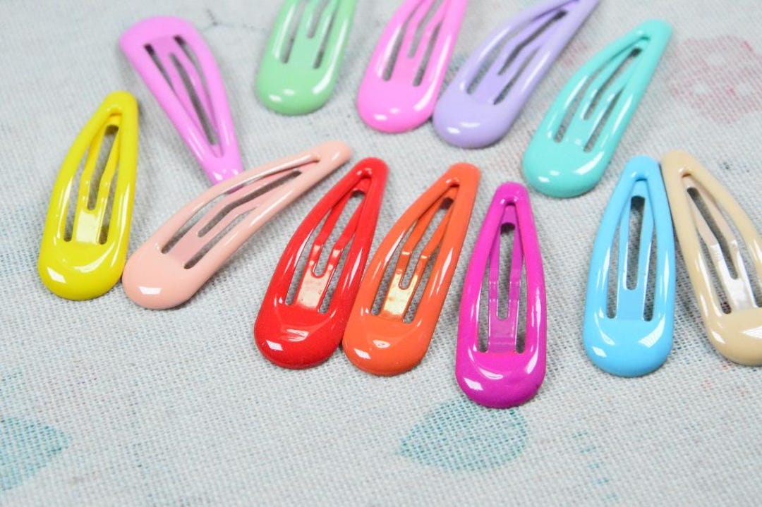 10/20 Pcs Spring Child Toddler Snap Hair Clips Metal Barrettes, Baby ...