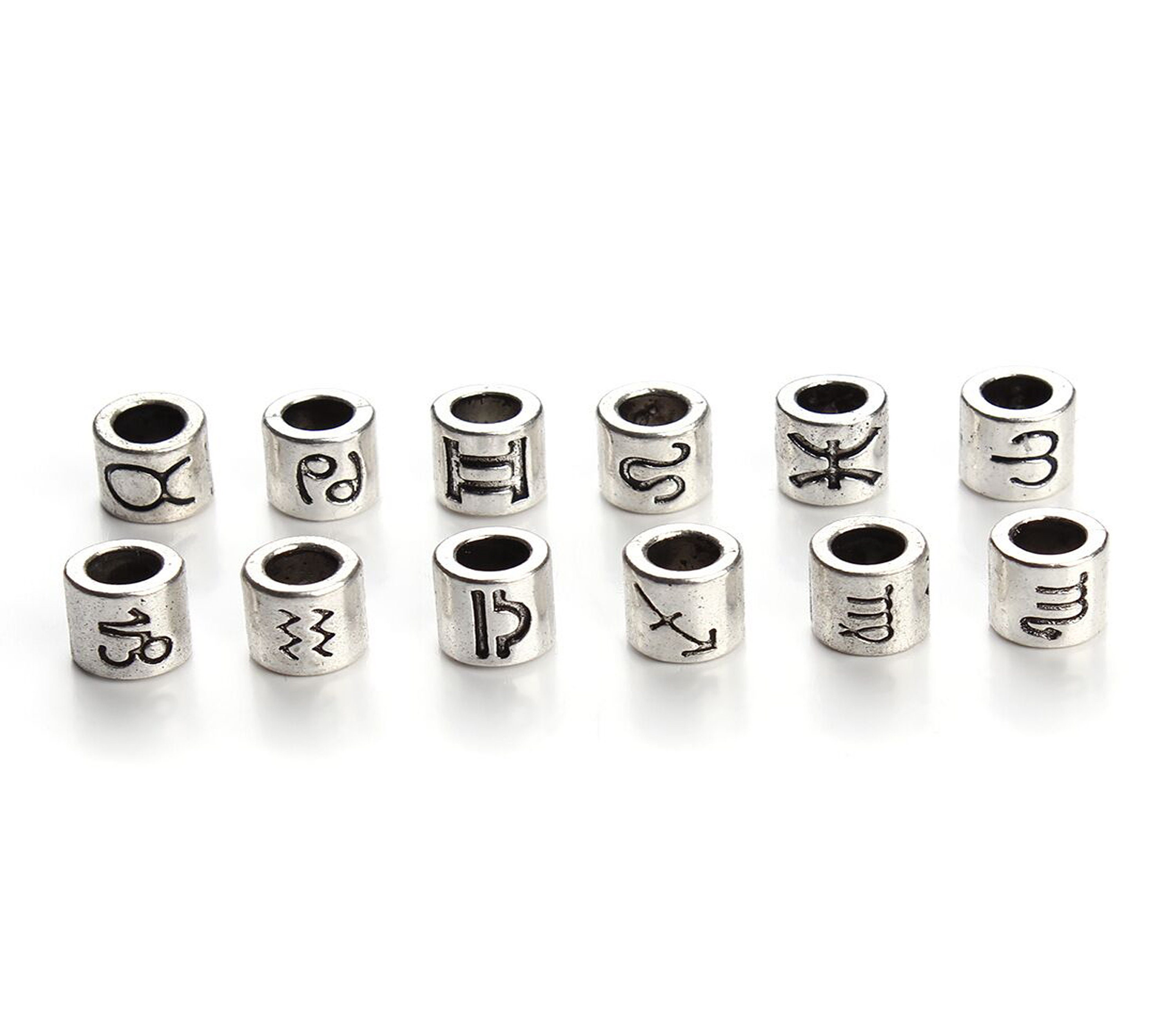 Bulk 1 Full Set 12 Pcs Zodiac Sign Beads 60 PCS Zodiac Beads - Etsy