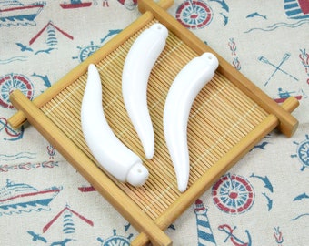 10 Pcs Ivory Plastic Sharp Animal Teeth Charm Pendant 14x57mm - Etsy