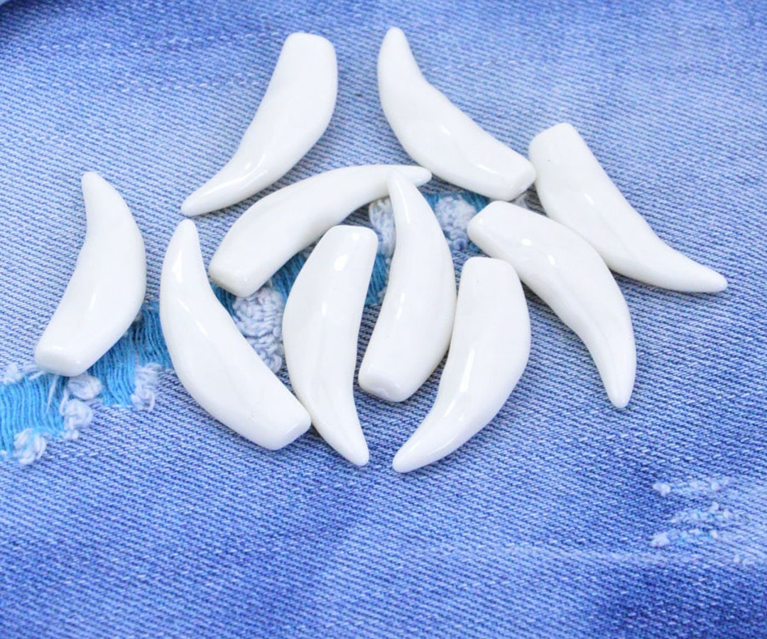 36 Fangs, Animal Teeth, Plastic Sharp Tooth, Ivory Pointed Teeth, Fang ...