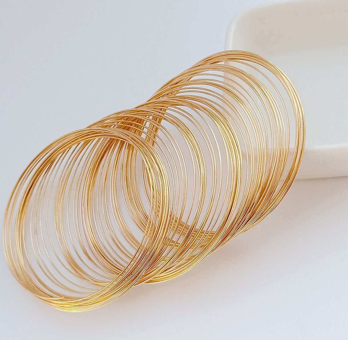 50 Loops/100 Loops 0.6mm Stainless Steel Memory Wire for - Etsy