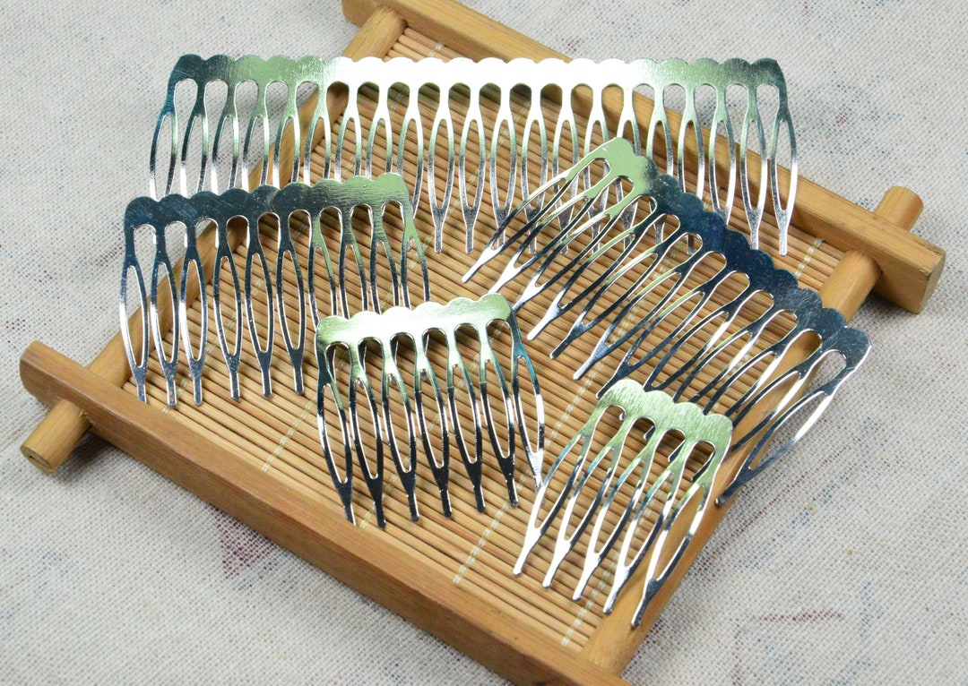 Silver Metal Hair Combs, 5teeth/7teeth/10teeth/12teeth/21teeth Metal ...