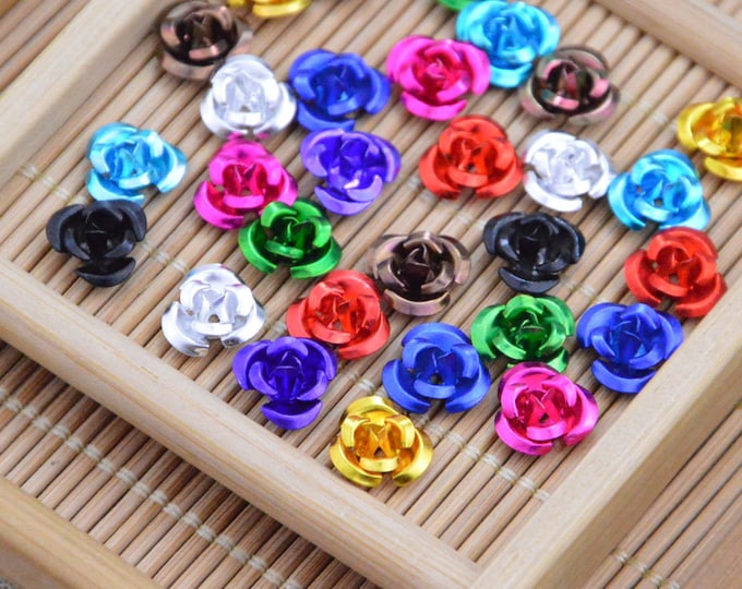 Recycled Aluminum Flowers, Recycled Metal Flowers, Garden Art, Painted ...