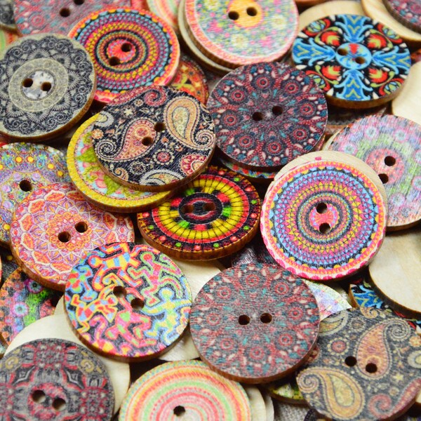 Bohemian Buttons - Etsy