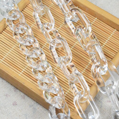 Clear Plastic Chain Transparent Acrylic Chain Glasses Chain - Etsy