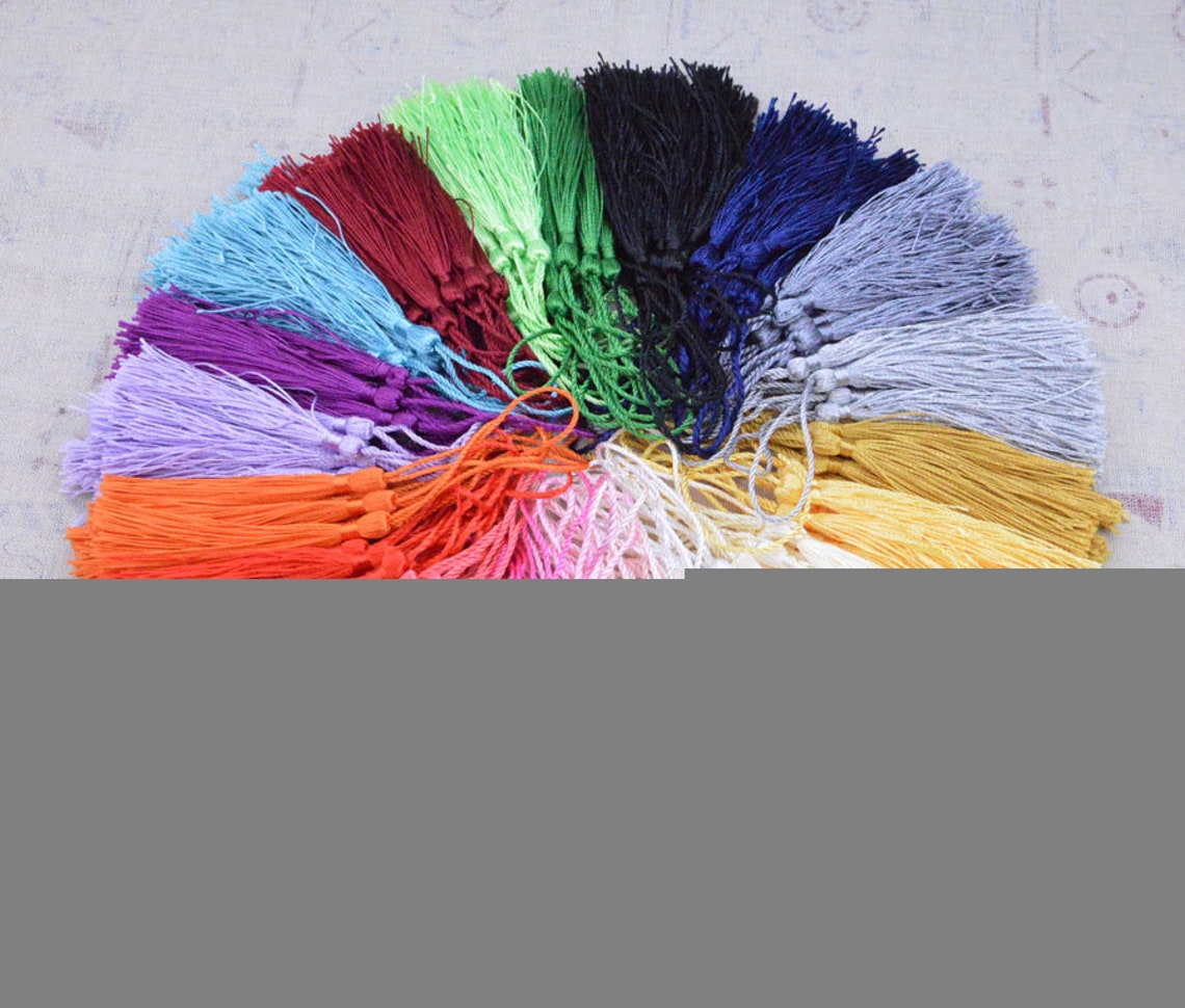 50PCS Silk Tassels, Assorted Color Silk Tassels for DIY Crafts, Silk ...