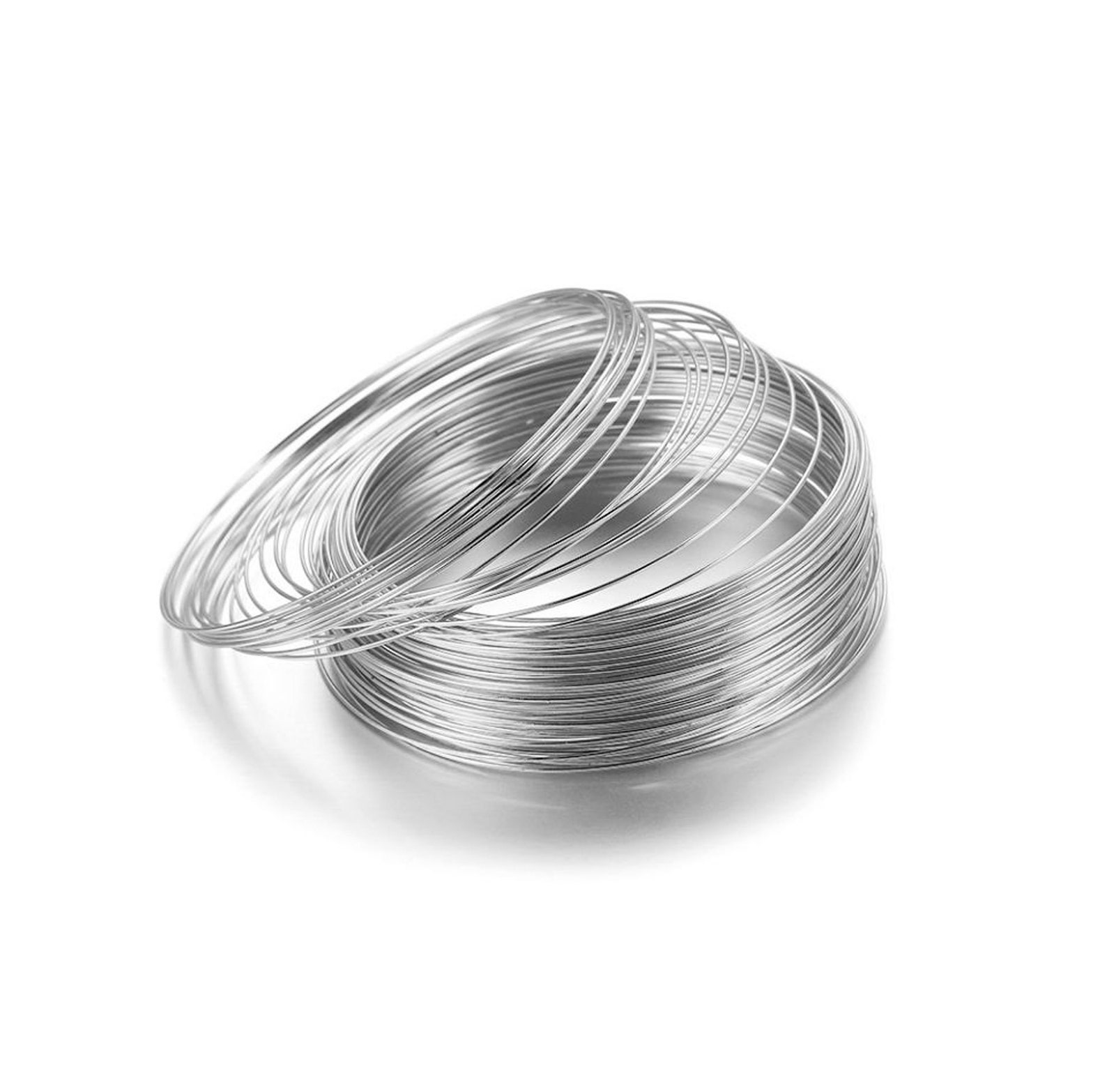 50 Loops/100 Loops 0.6mm Stainless Steel Memory Wire for - Etsy