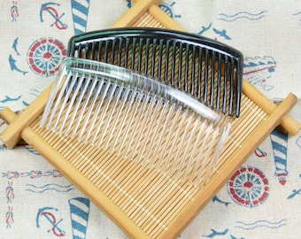 7 Teeth Transparent Plastic Hair Combs,clear Plastic Hair Combs Diy ...