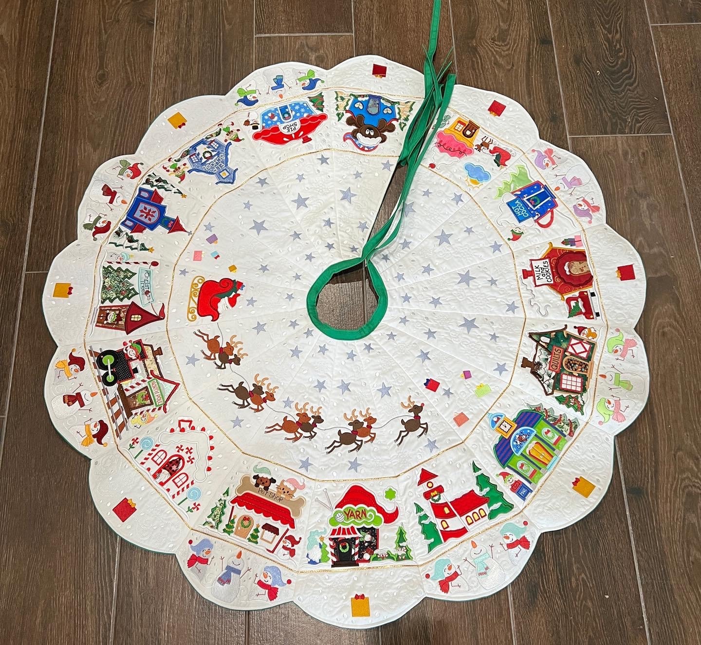 Tree Skirt - Made to Order. Embroidery and Construction Take About 28 ...