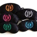 Custom Initials Sleep Mask, Personalized Monogram, Laurel Wreath ...