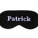 Customized Text Sleep Mask Name Embroidery Sleeping Eye Mask - Etsy