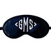 Personalized Monogram Sleep Mask, Initials Eye Mask, Customized Gift ...