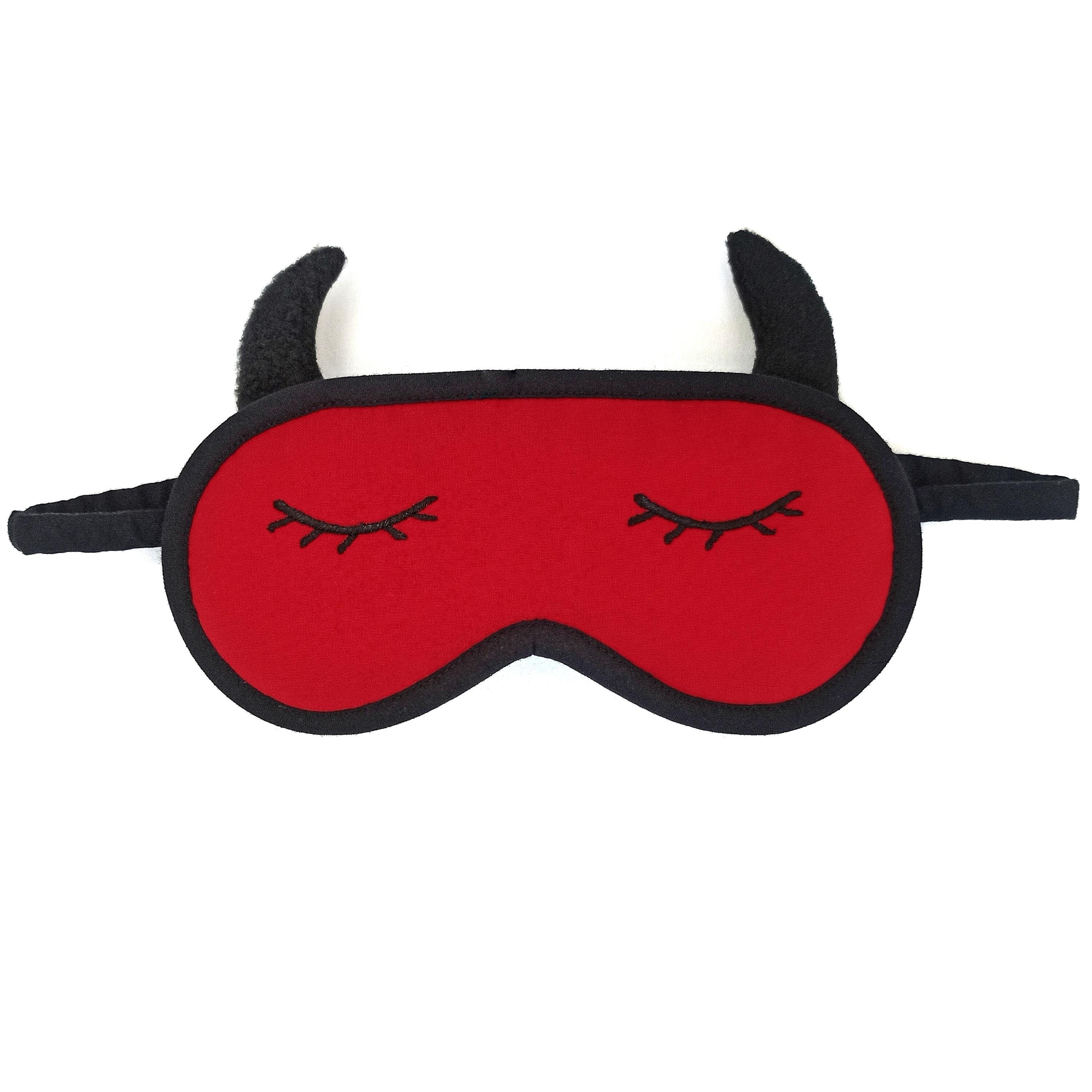 Devil Sleep Mask, Devil Horns Eye Mask, Sleeping Evil Eye Blindfold ...
