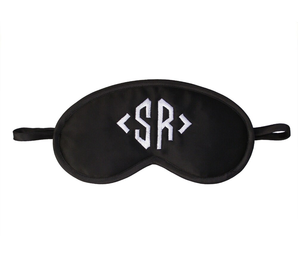 Personalized Monogram Sleep Mask Customized Eye Mask - Etsy