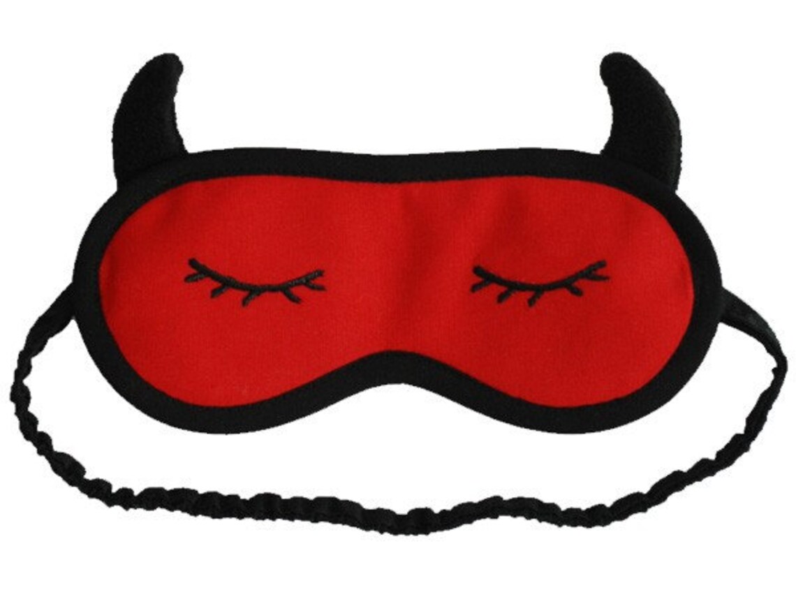 Devil Sleep Mask, Devil Horns Eye Mask, Sleeping Evil Eye Blindfold ...