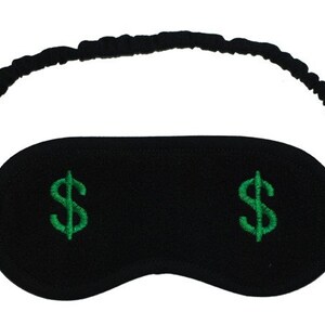 Dollar Sleeping Eye Mask, Money Eye Mask, Materialist Sleep Mask ...