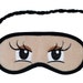 Eyes Sleep Mask Manga Face Eyemask Beige Sleeping Eye Mask - Etsy