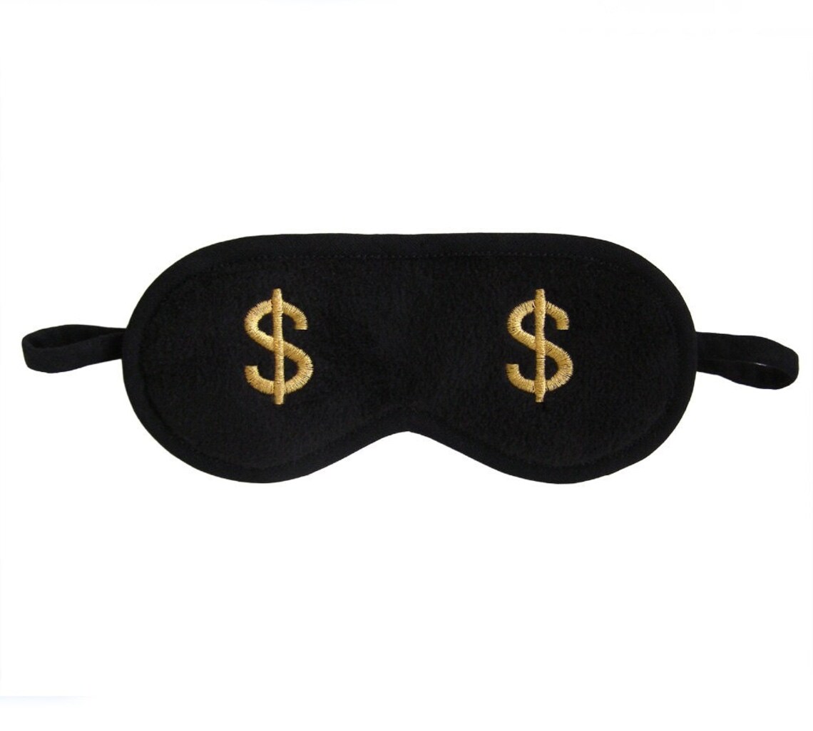Dollar Sleeping Eye Mask, Money Eye Mask, Materialist Sleep Mask ...
