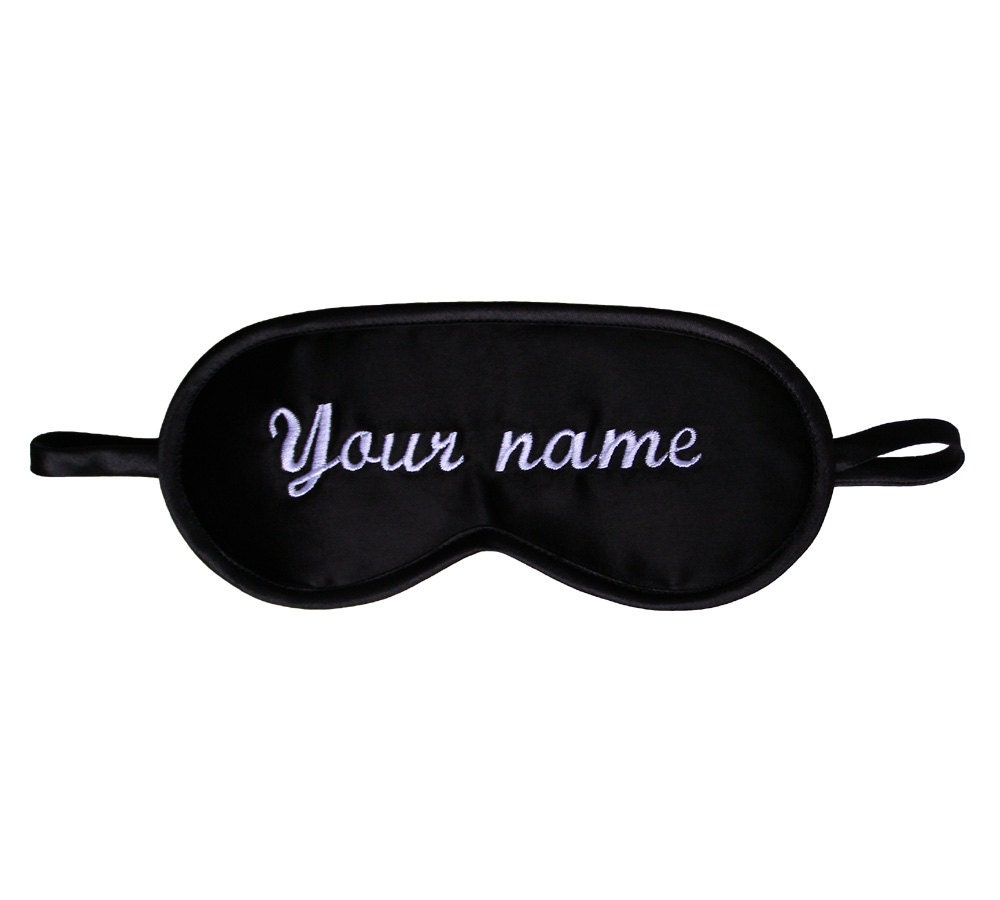 Your Name or Text Sleep Mask Customized Sleeping Eye Mask - Etsy