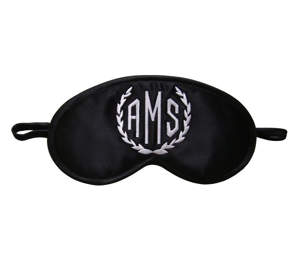 3 Letter Monogram Sleep Mask, Customized Sleeping Eye Mask ...