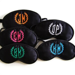 3 Letter Monogram Sleep Mask, Customized Sleeping Eye Mask ...