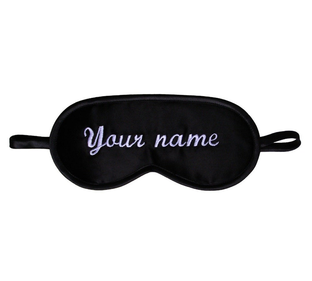 Your Name or Text Sleep Mask, Customized Sleeping Eye Mask ...