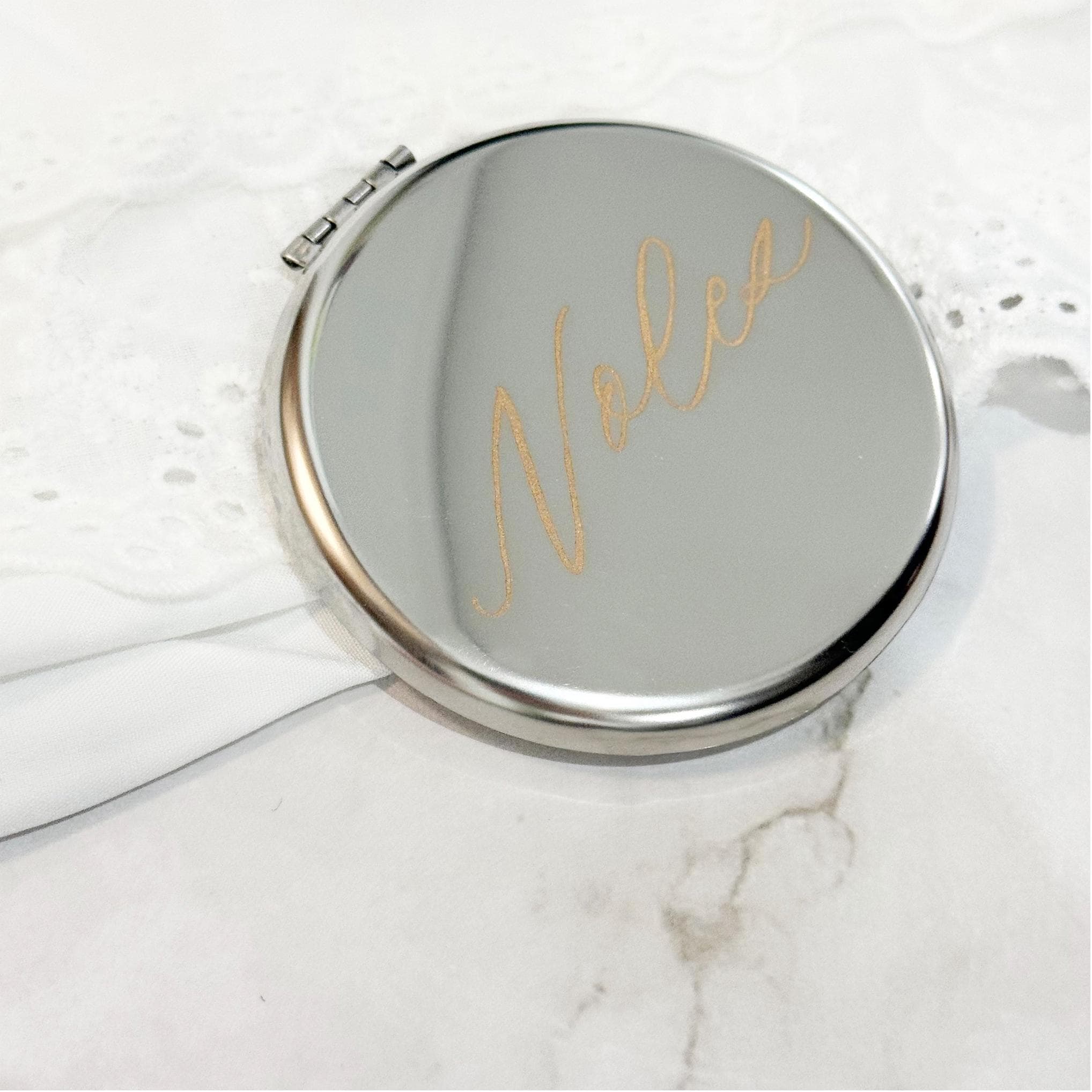 Personalized Engraved Compact Mirrors, Custom Compact Mirror With Name ...