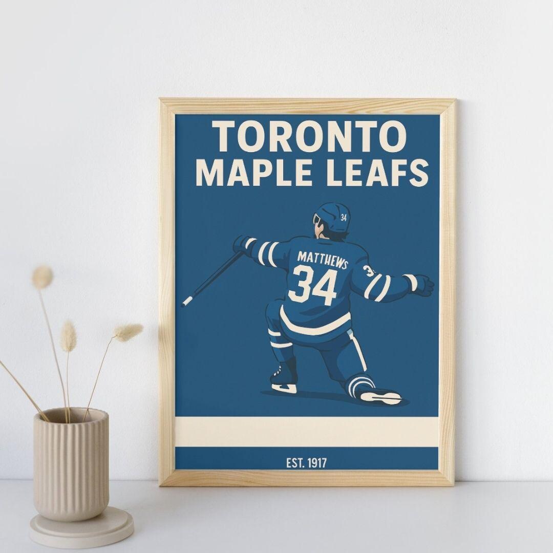 Toronto Maple Leafs Poster - Digital Download - Hockey Wall Art Print ...