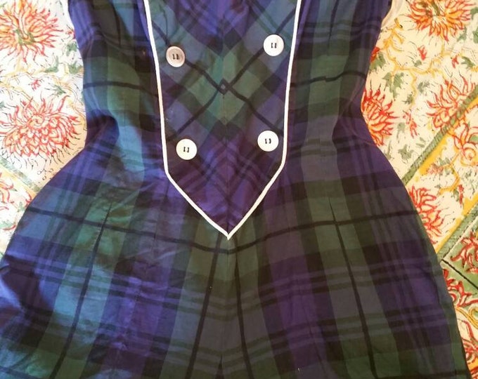 Darling 1940s Plaid Pin up One Piece Bathing Suit Swimsuit - Etsy