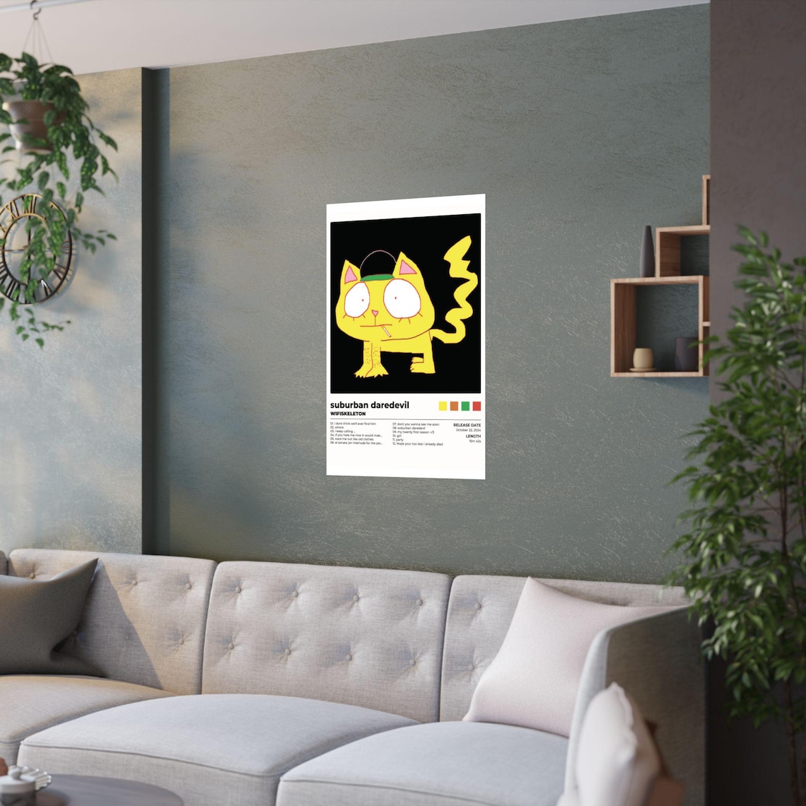 Wifiskeleton Suburban Daredevil Poster | Indie Rock Wall Art ...