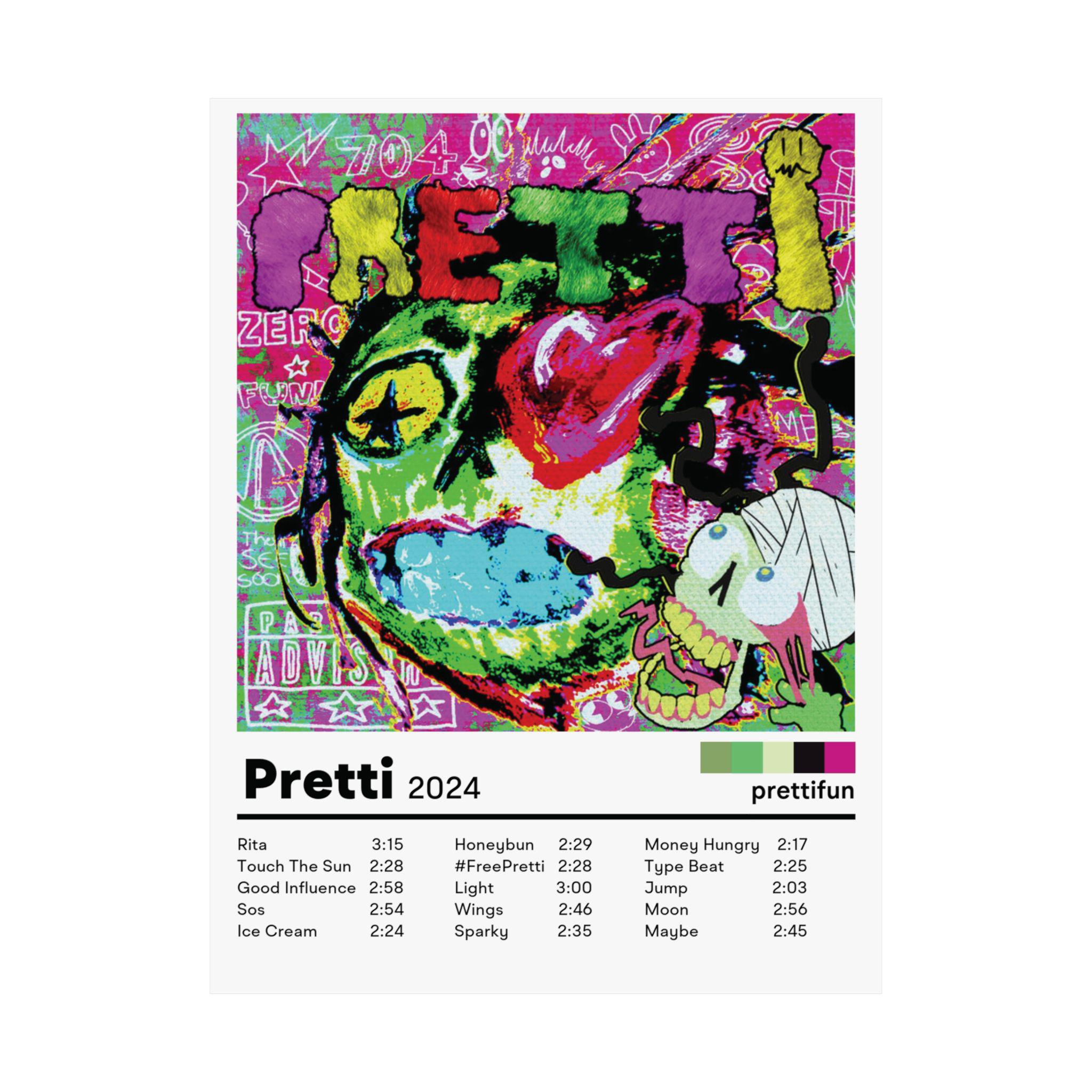 Prettifun Pretti Album Poster, Wall Art Print, Home Decor, Music Poster ...