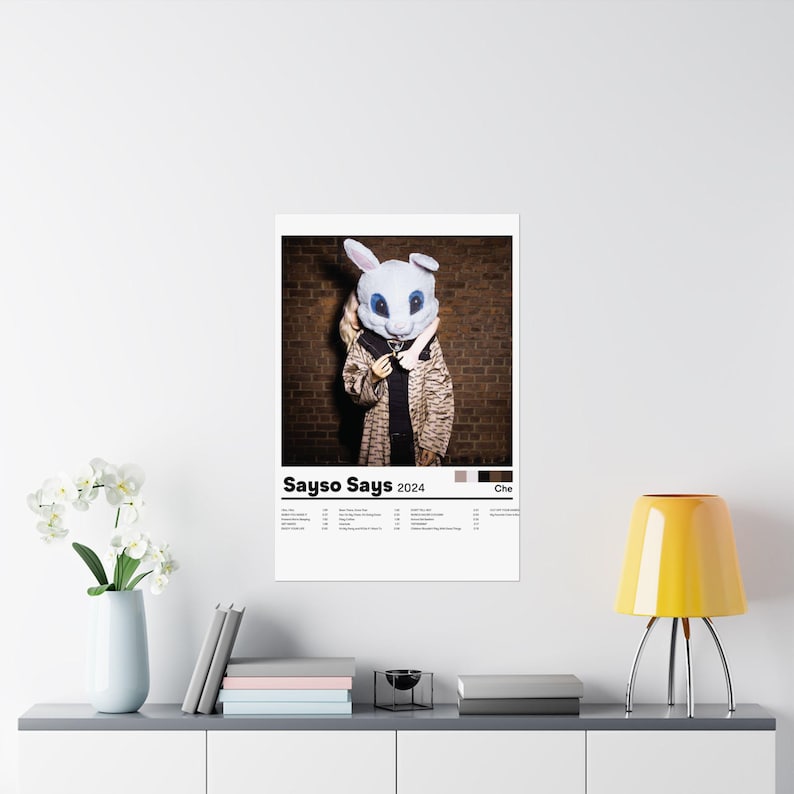 Album Poster, Che Sayso Says, Underground Rap Poster, Hip Hop Music Art ...