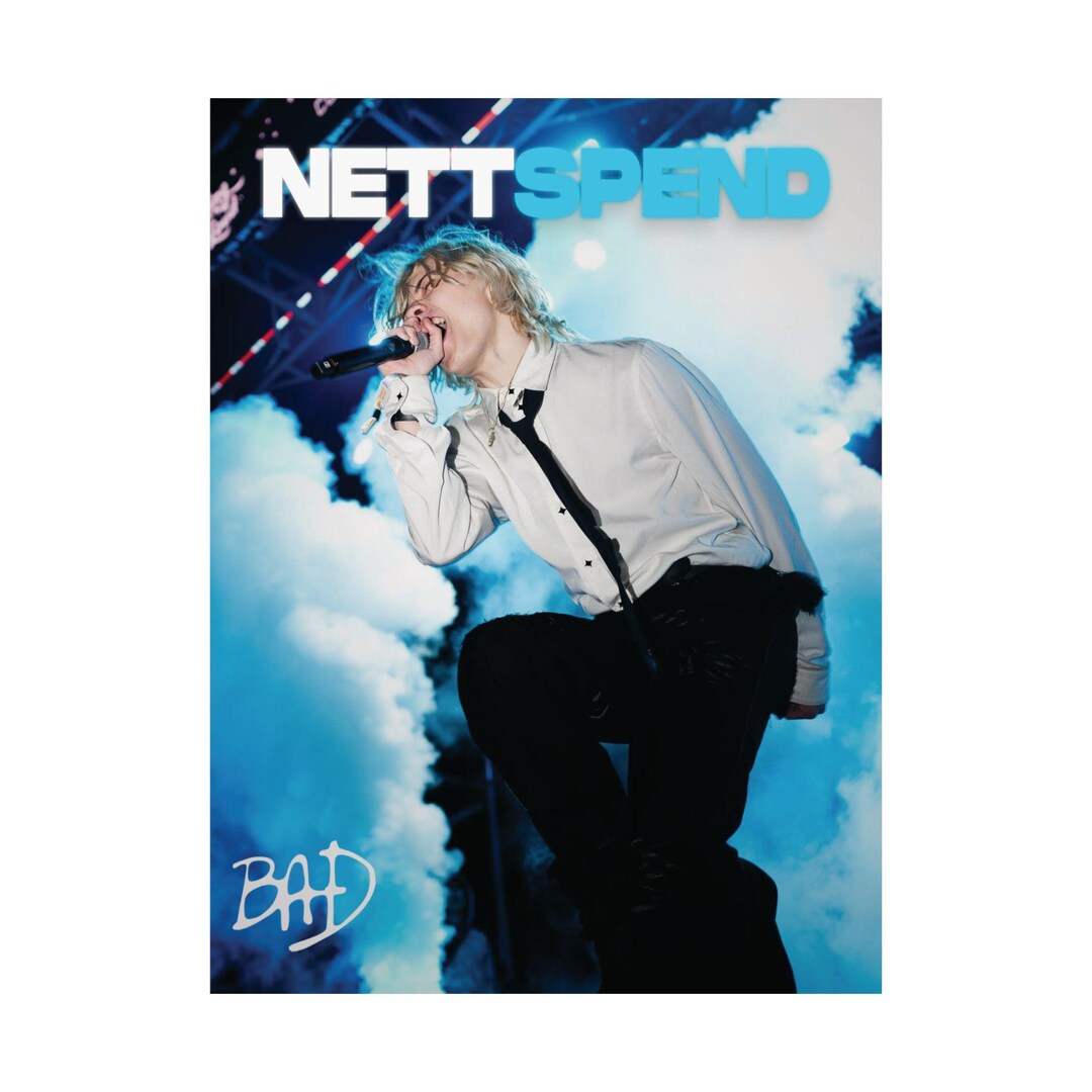 Nettspend Rapper Performing Poster | Satin 210gsm - Etsy