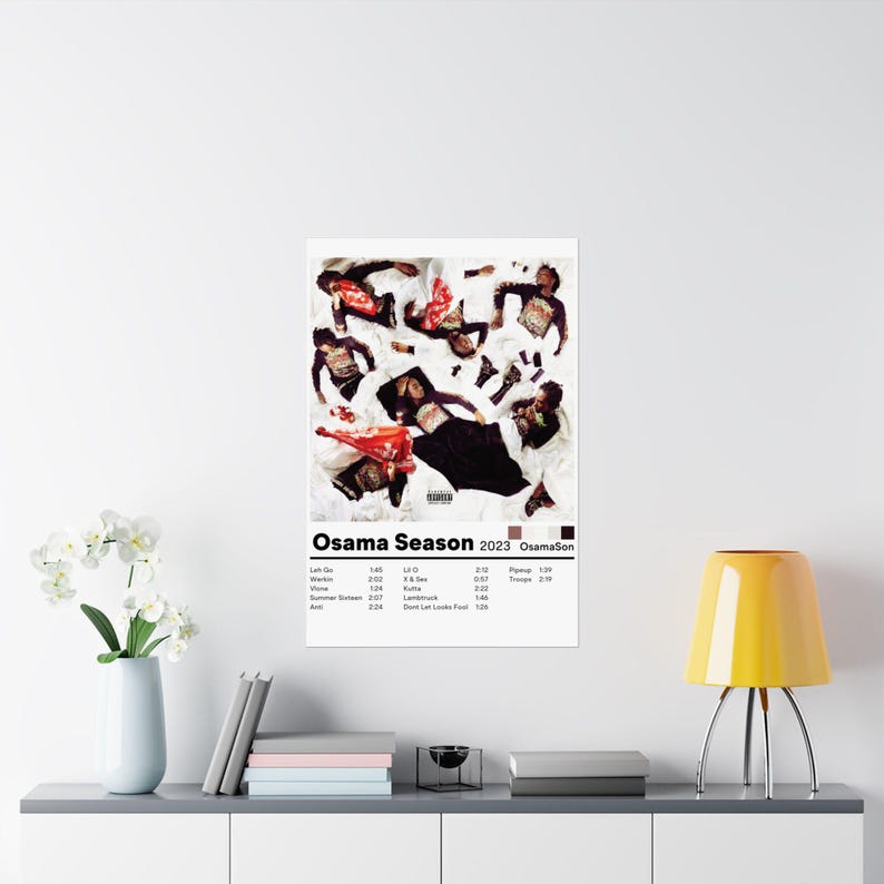 Osamason Osama Season Album Poster, Wall Art Print, Home Decor, Music ...