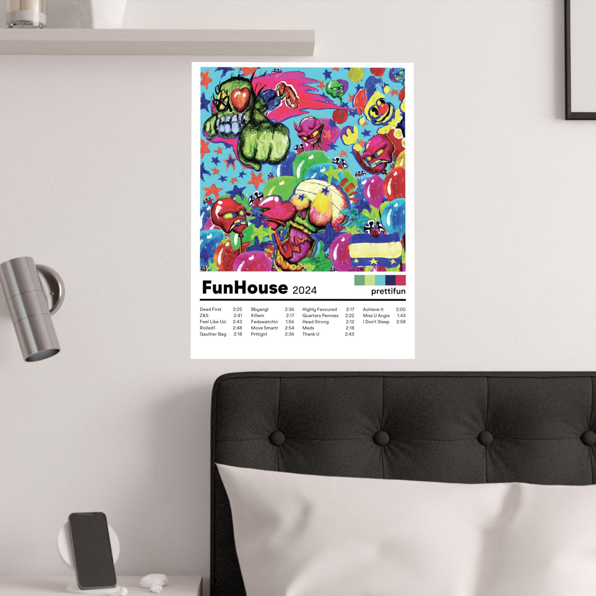 Prettifun Funhouse Album Poster, Wall Art Prettifun, Home Decor, Music ...