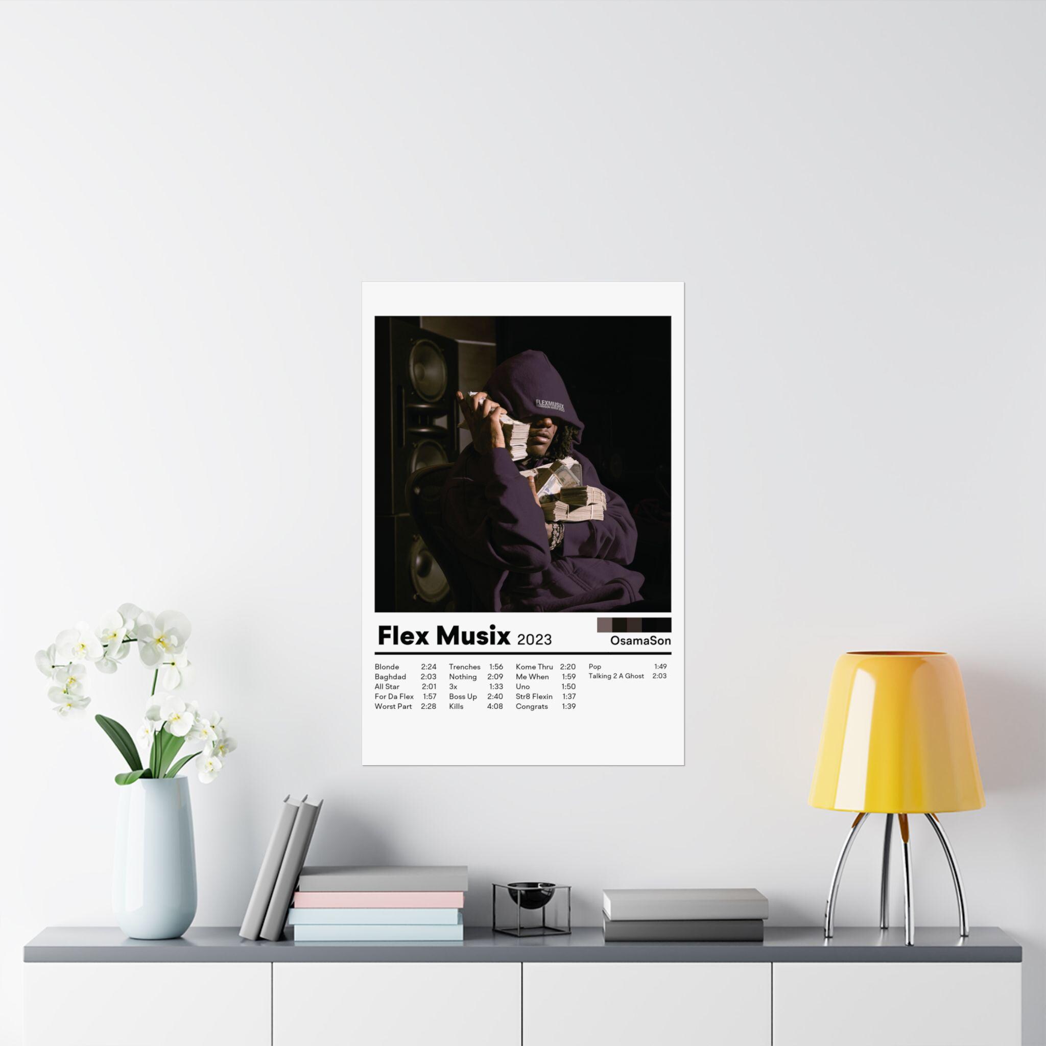 Osamason Flex Musix Poster, Wall Art for Rap Lovers, Unique Gift for ...