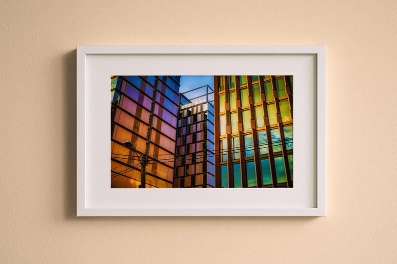 Sydney Glass Reflection Print | Modern Architecture Abstract | Fine Art ...