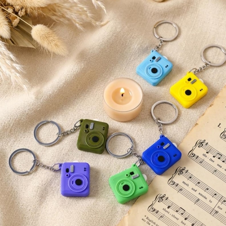 Customized Mini Camera Keychains, Custom Photo Insert, Personalized ...