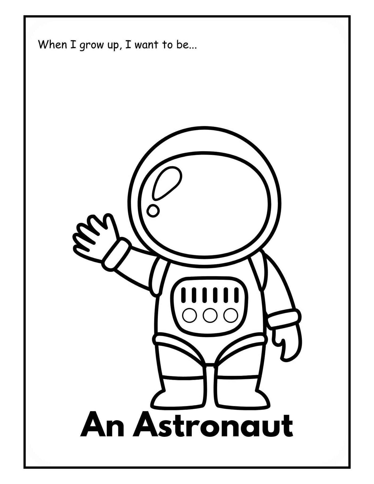 When I Grow up Coloring Book – Toddler Occupations Printable PDF - Etsy