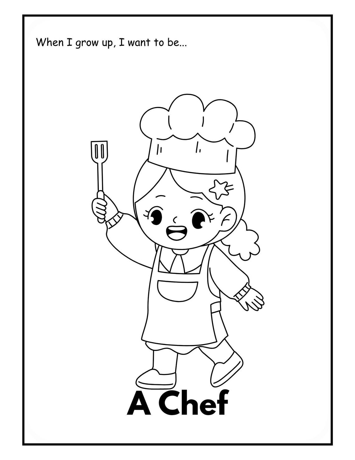 When I Grow up Coloring Book – Toddler Occupations Printable PDF - Etsy