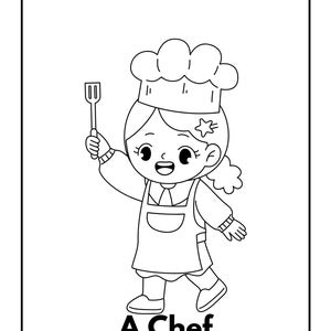 When I Grow up Coloring Book – Toddler Occupations Printable PDF - Etsy