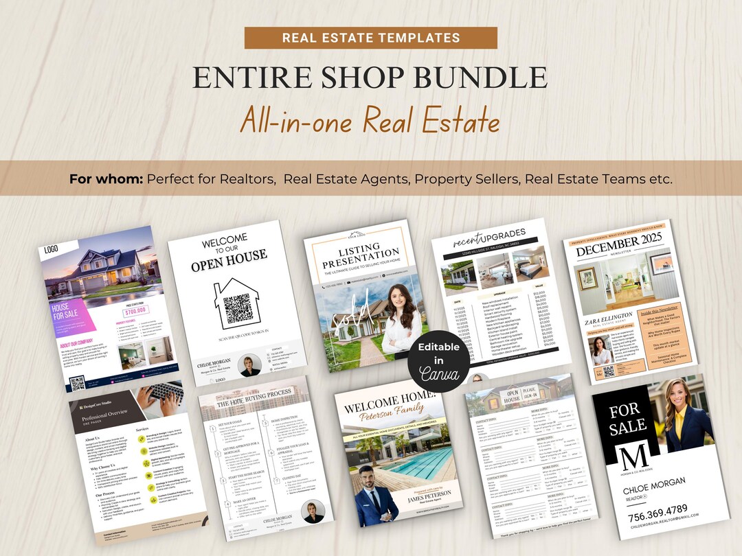 Ultimate 2026 Real Estate Digital Bundle | Realtor Entire Shop | Full ...