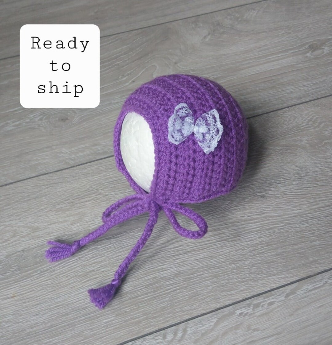 Baby Girl Bonnet con lazo,Baby Shower Gift Hat Bonnet Lace Bow,Newborn ...